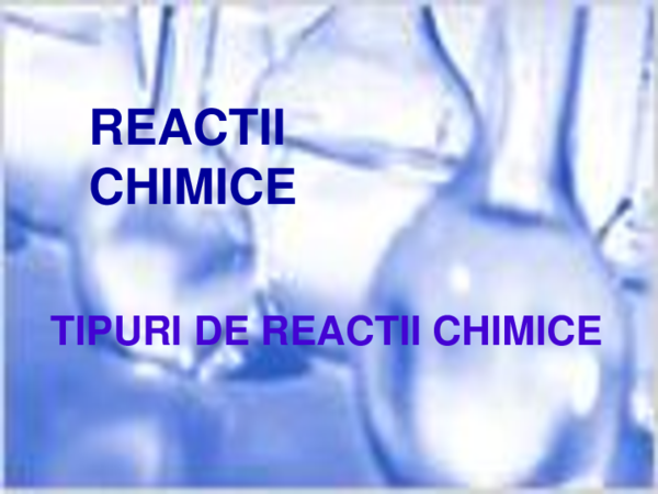(PPT) Reactii chimice