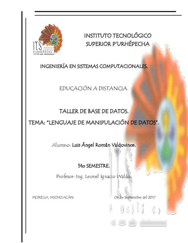 (PDF) unidad 2 lenguaje de manipulación de datos