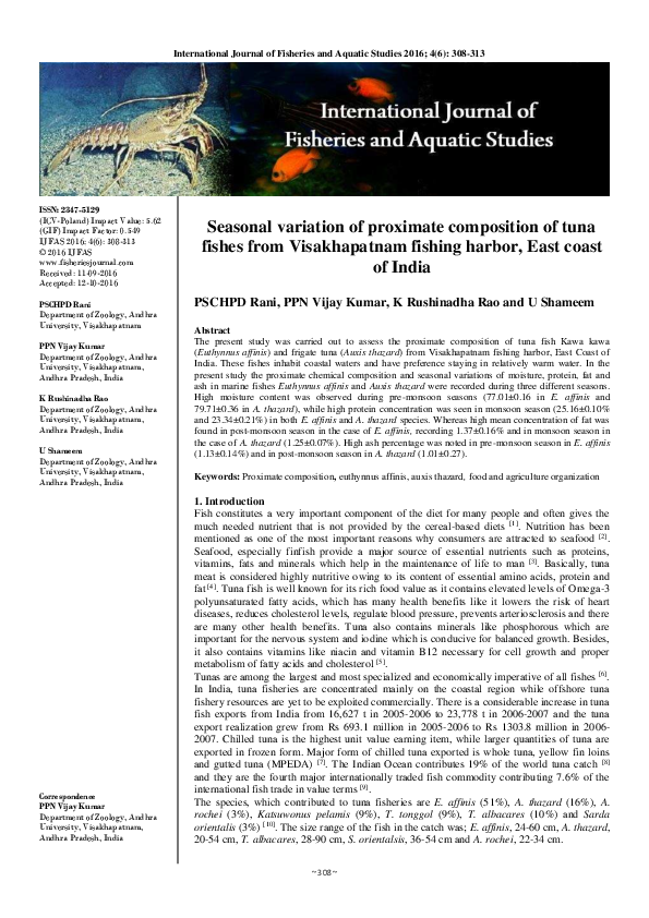 (PDF) International Journal of Fisheries and Aquatic Studies 2016; 4(6 ...