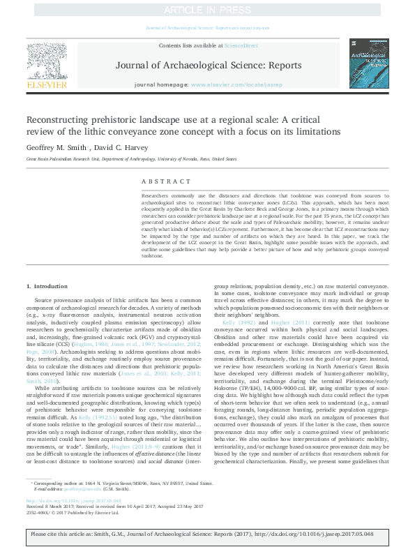 (PDF) Reconstructing prehistoric landscape use at a regional scale: A ...