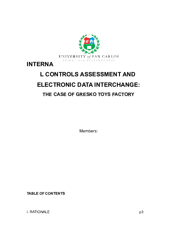 (DOC) Gresko Case Study