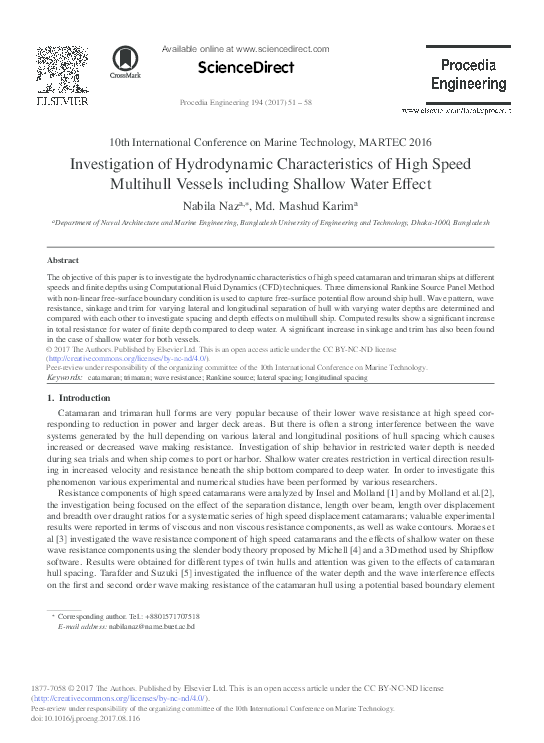(DOC) Hydrodynamic of High Speed Vessels - Lectures | Kelvin Xu - Academia.edu
