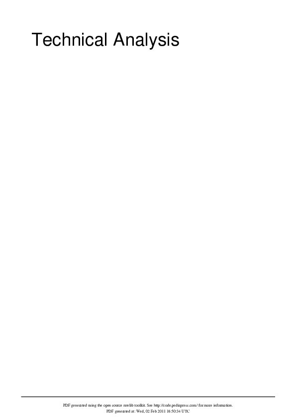 (PDF) Technical Analysis