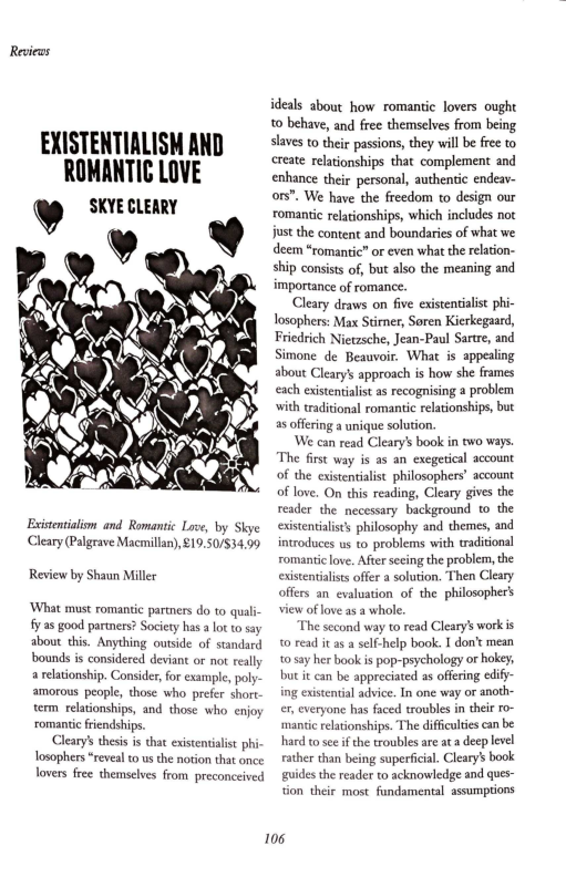 (PDF) Existentialism and Romantic Love