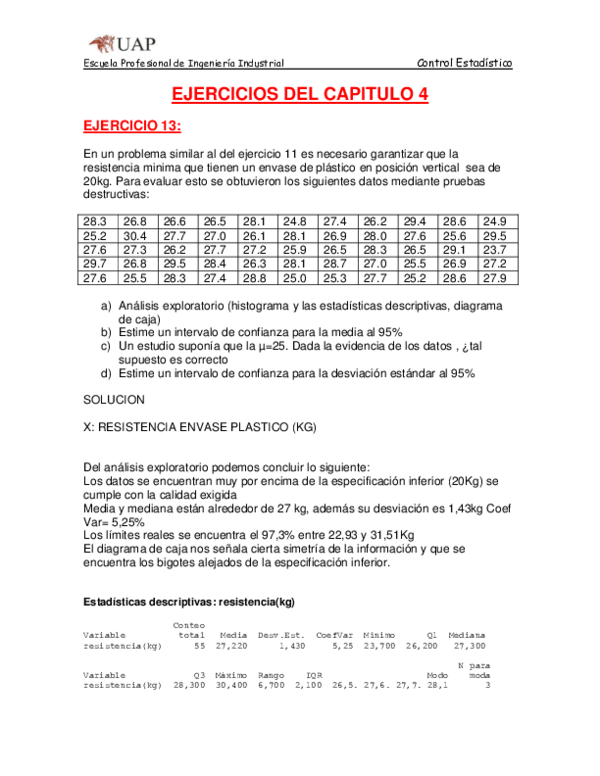 (PDF) Escuela Profesional de Ingeniería Industrial EJERCICIOS DEL CAPITULO 4 EJERCICIO 13