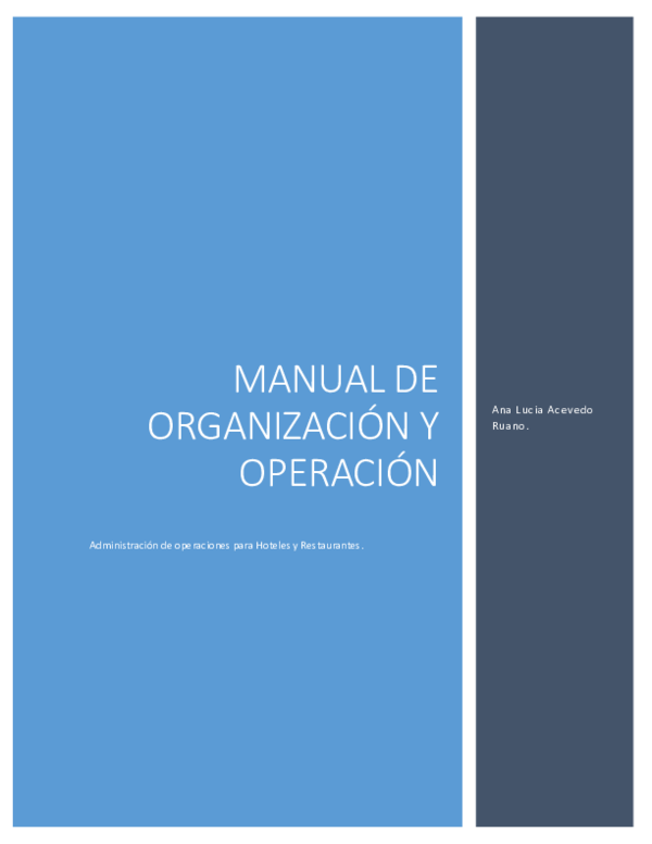 (DOC) Manual de Operaciones