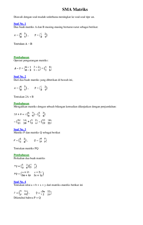 (DOC) SMA Matriks