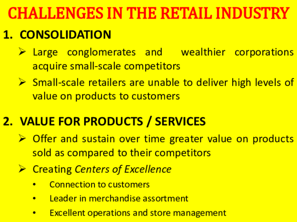 (PPT) Challenges in the Retail Industry