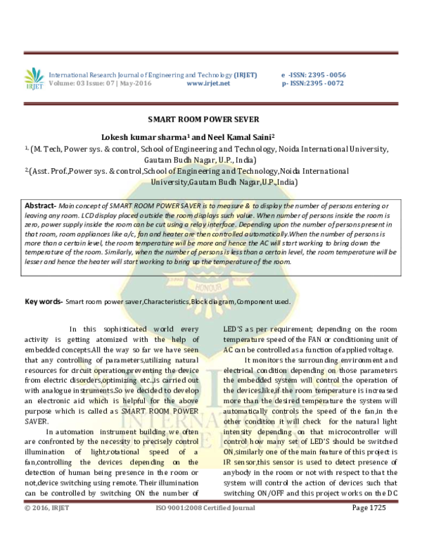(PDF) SMART ROOM POWER SEVER