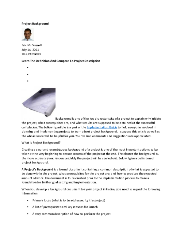 (doc) Project Background