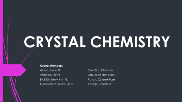 (PPT) CRYSTAL-CHEMISTRY