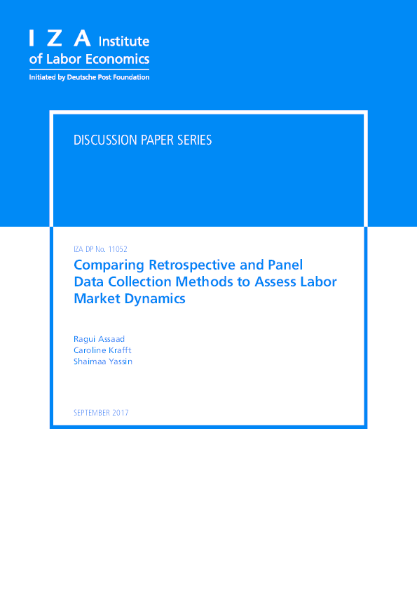 (PDF) Comparing Retrospective and Panel Data Collection Methods to ...