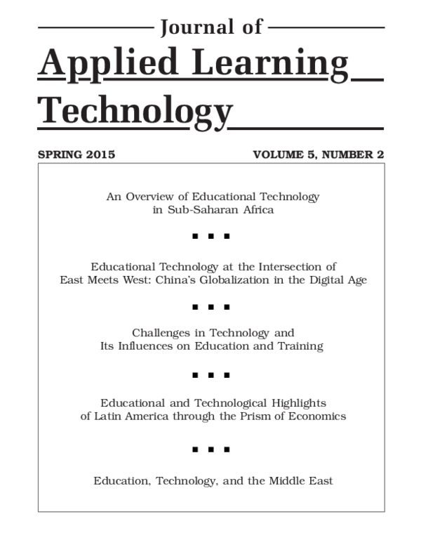 (PDF) Applied Learning Technology