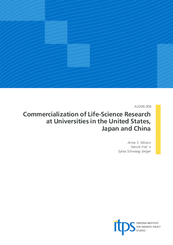 (PDF) Commercialization of Life-Science Research in US