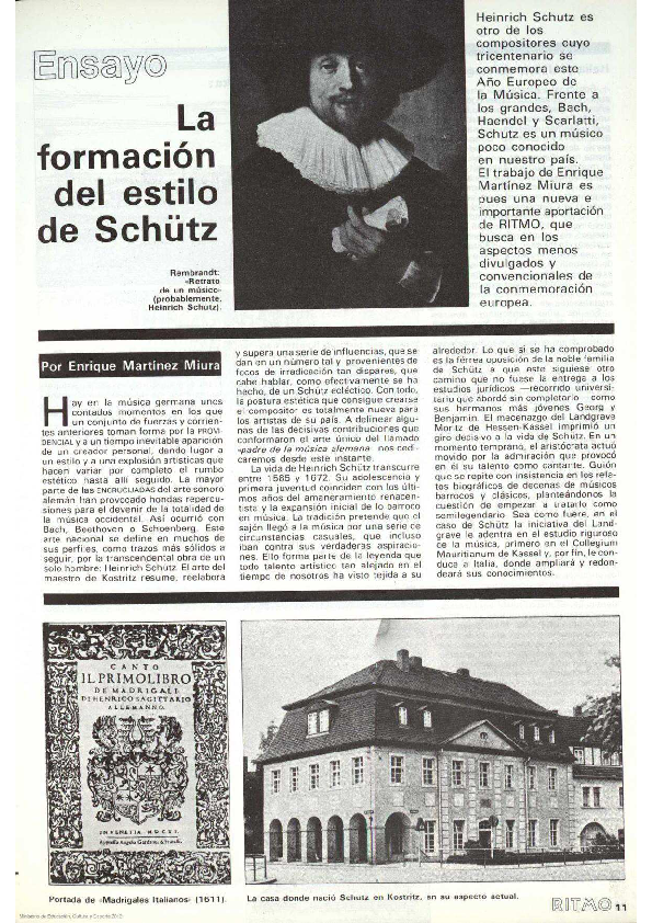 (PDF) La formación del estilo de Schütz