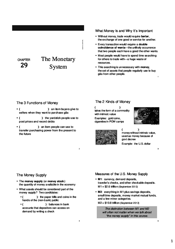 (PDF) The Monetary System
