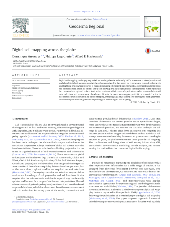 (PDF) Digital soil mapping across the globe
