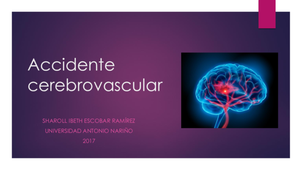 Ppt Accidente Cerebrovascular