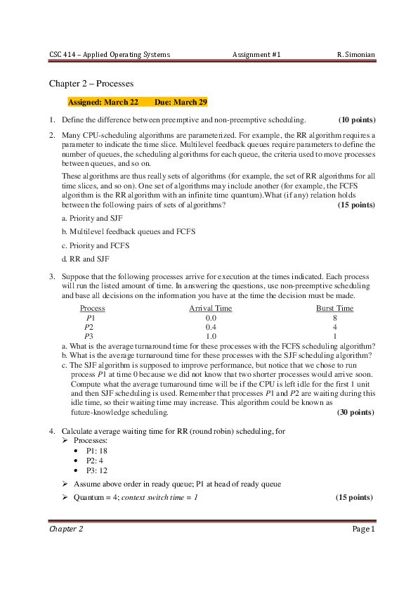 (PDF) Chapter 2 – Processes