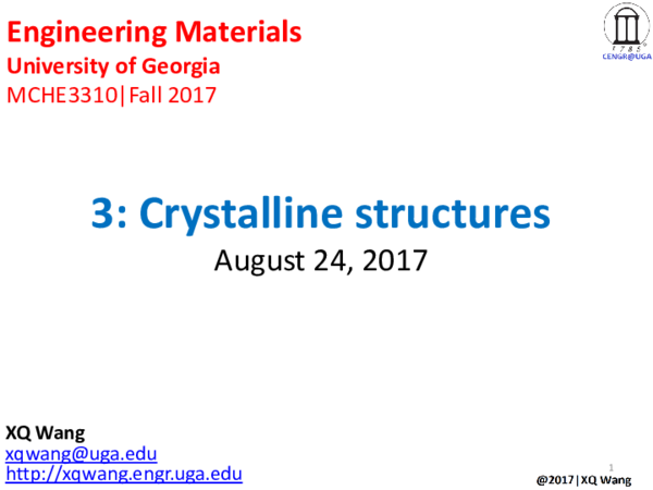 (PDF) Engineering Materials 3: Crystalline structures