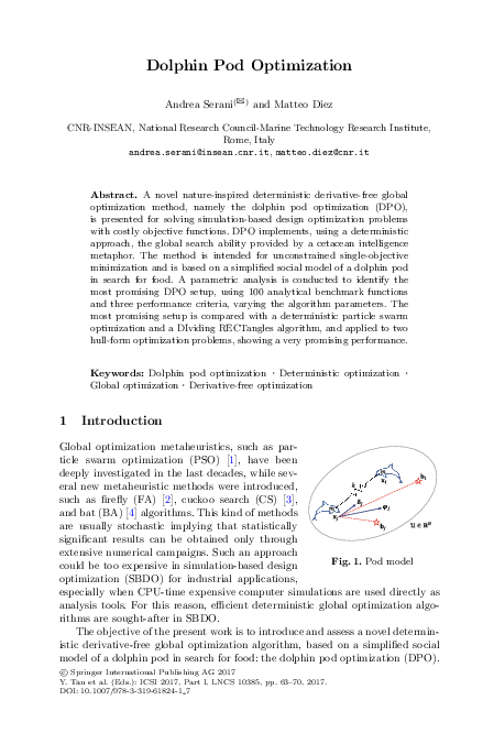 (PDF) Dolphin Pod Optimization