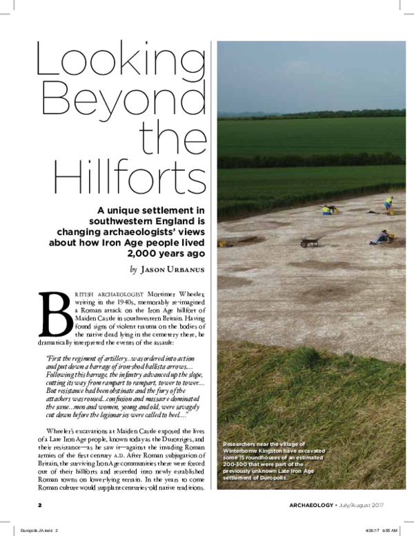 (PDF) Looking Beyond the Hillforts