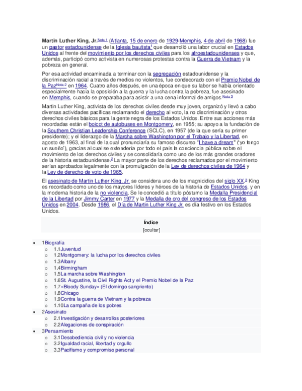 (DOC) Martin Luther King