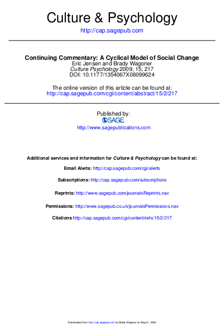 (PDF) A cyclical model of social change