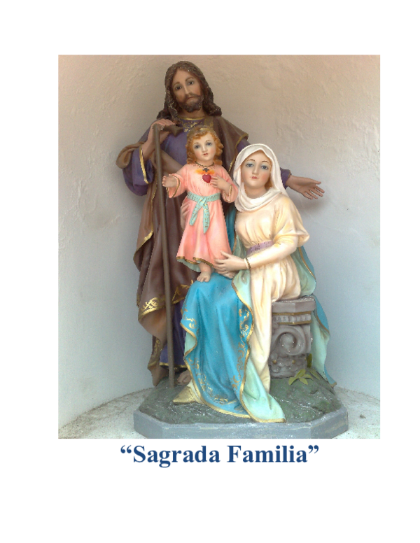 Sagrada Familia " " Parroquia Sagrada Familia