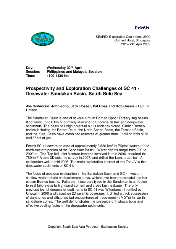 (PDF) Prospectivity and Exploration Challenges of SC 41 - Deepwater ...