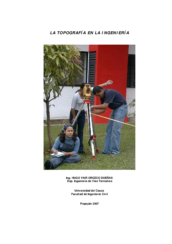 (PDF) La Topografia en la Ingenieria