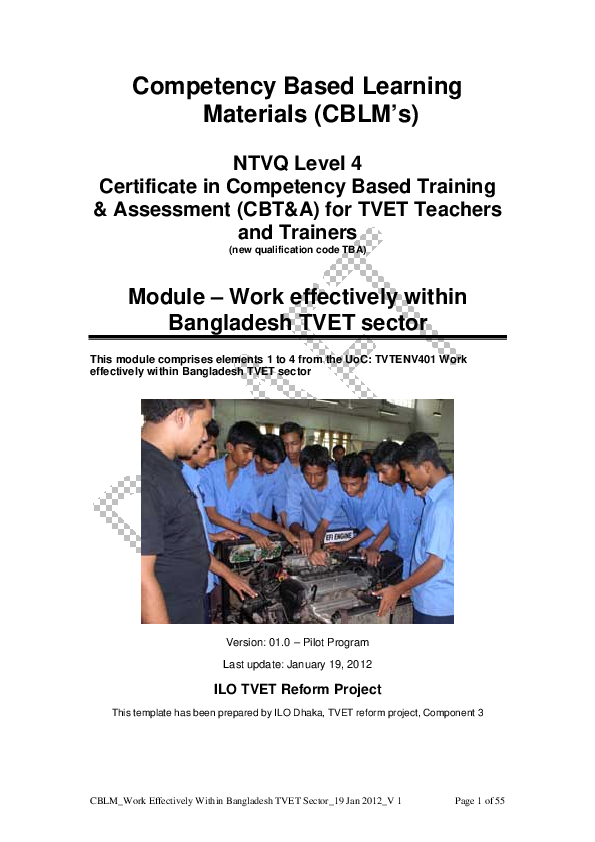 (PDF) 01 CBLM_Work effectively within Bangladesh TVET Sector_19 Jan 2012_V 1 (2).pdf