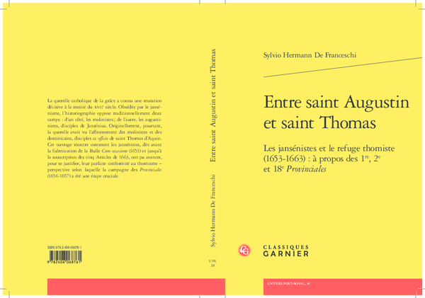 (PDF) Entre saint Augustin et saint Thomas. Les jansénistes et le ...