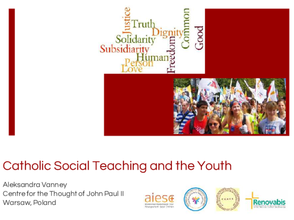 (PDF) Catholic Social Teaching and the Youth