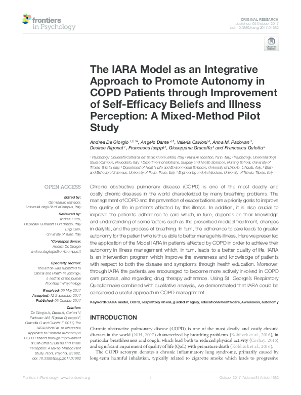 (PDF) The IARA Model as an Integrative Approach to Promote Autonomy in ...