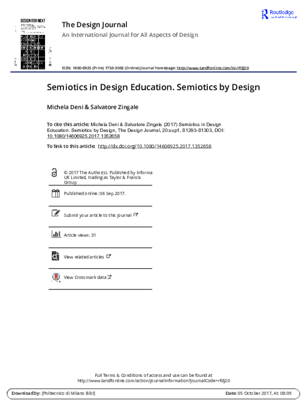 (PDF) Semiotics and Professional Graphic Design | Richard Pratt ...