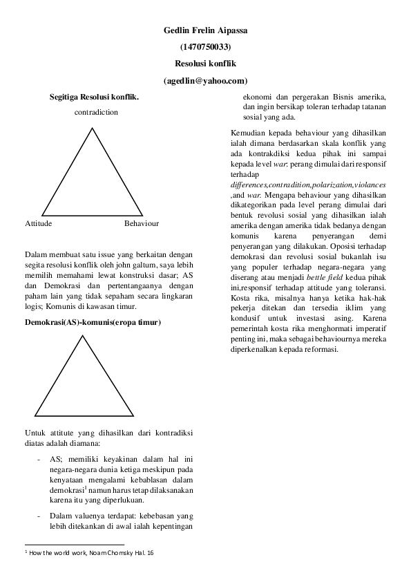 (DOC) The conflict triangle