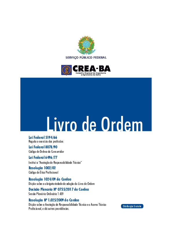 (PDF) Lei Federal 5194/66 Lei Federal 8078/90 Código de Defesa do ...