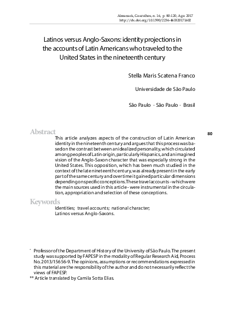 (PDF) Latinos versus Anglo Saxons