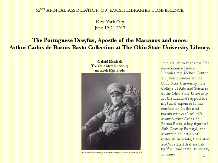 (PDF) The "Portuguese Dreyfus", Apostle of the Marranos and more ...