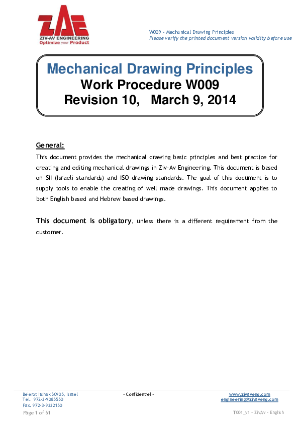 (PDF) Mechanical Drawing Principles