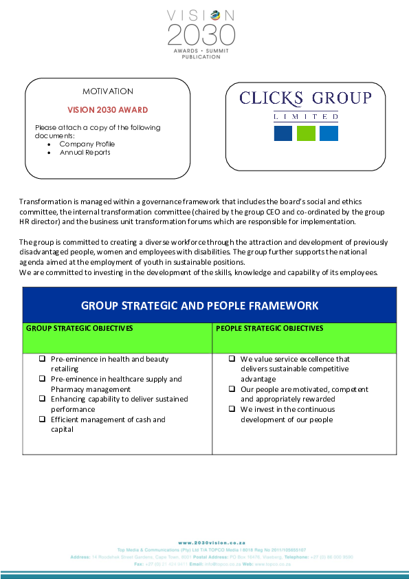 (PDF) GROUP STRATEGIC AND PEOPLE FRAMEWORK GROUP STRATEGIC OBJECTIVES ...