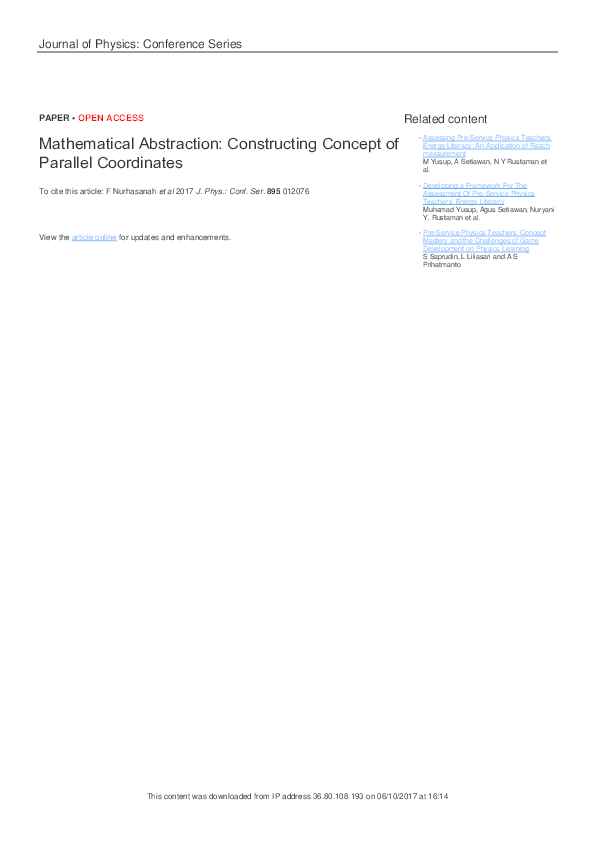 Pdf Mathematical Abstraction Constructing Concept Of Parallel