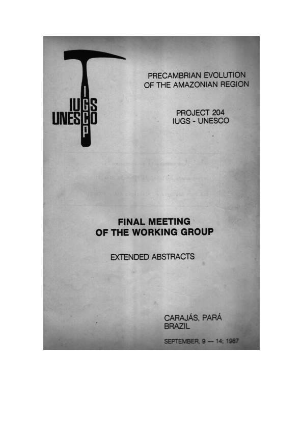 (PDF) Geology of the Rio Maria area (Eastern Amazonian region - Brazil ...