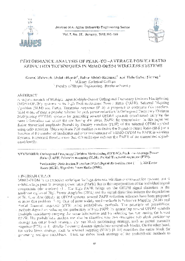 (PDF) The use of interleaving to reduce the peak-to-average power ratio of an OFDM signal ...
