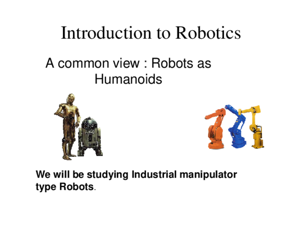 (PPT) Robot final