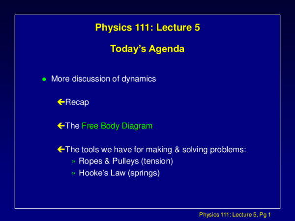 (PPT) 6 Newton Law and problems.- Basic Phisic 1