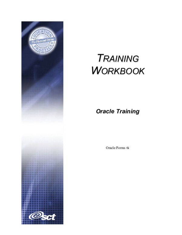 Pdf Oracle Forms 6i