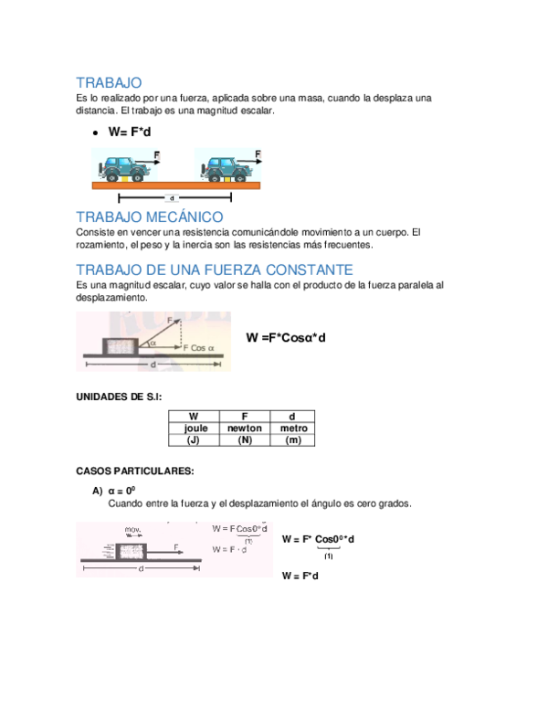 Hoja De Trabajo Sobre La Distancia De La Fuerza De Trabajo 110 Ideas