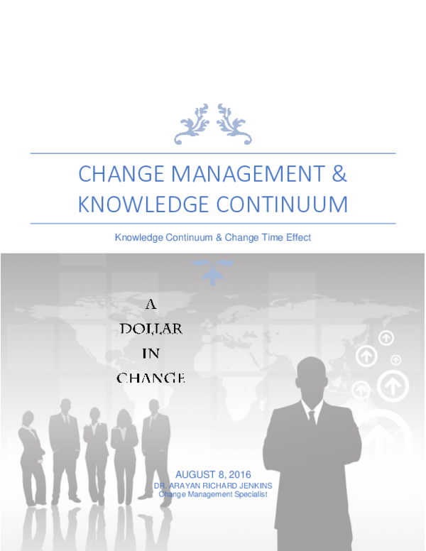 (PDF) CHANGE MANAGEMENT & KNOWLEDGE CONTINUUM Change Management Specialist